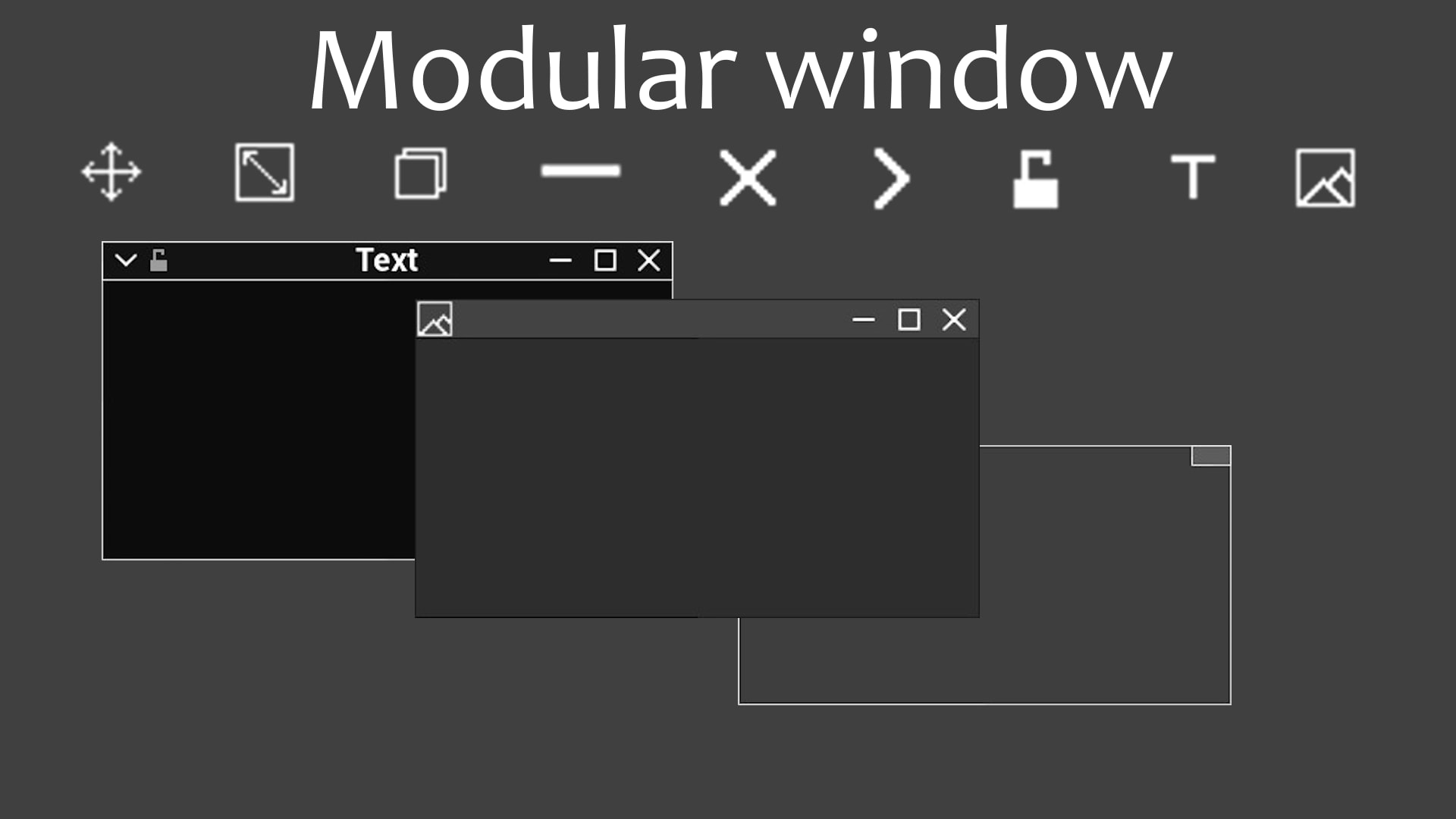 Modular Window Movable And Scalable Widget Resizable And Draggable